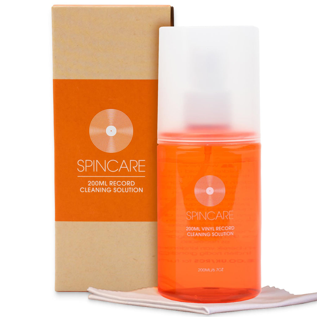 Spincare 200ml Anti Static Record Cleaning Solution - Cleans 500 LPs